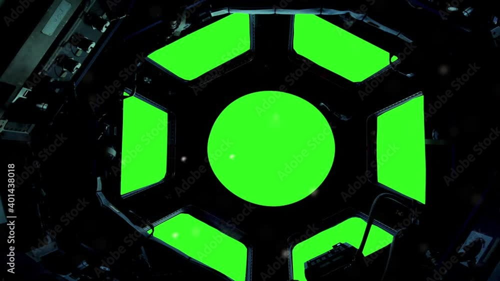 ISS Cupola Green Screen. Elements of this Video furnished by NASA. You ...