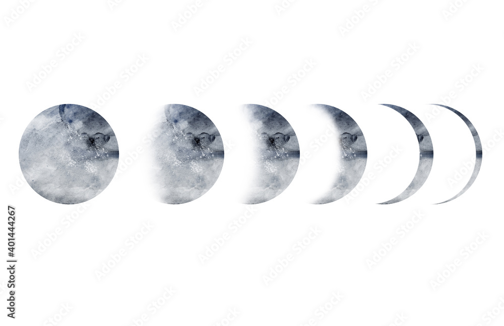 Moon Phases Clip Art