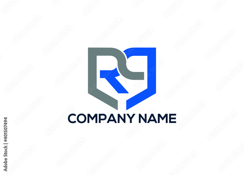 rq logo design vector template Stock Vector | Adobe Stock