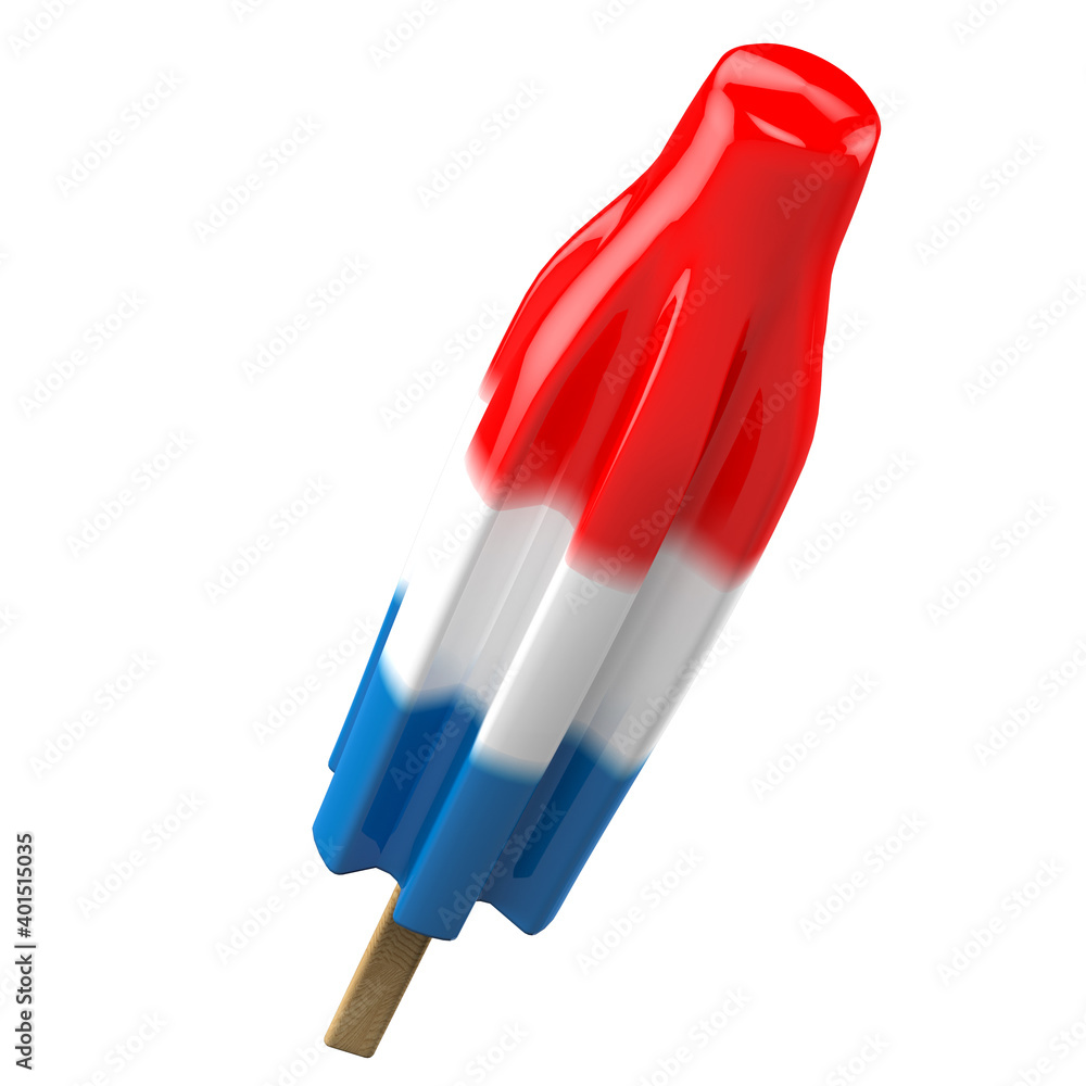 Bomb Pop popsicle glossy Stock Illustration | Adobe Stock