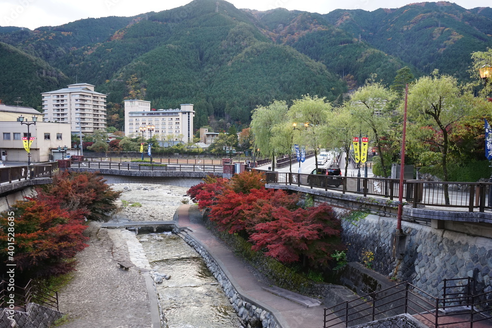 City of Gero Onsen, Hot Spring, and Hida River in Gifu, Japan - 岐阜 下呂温泉 ...