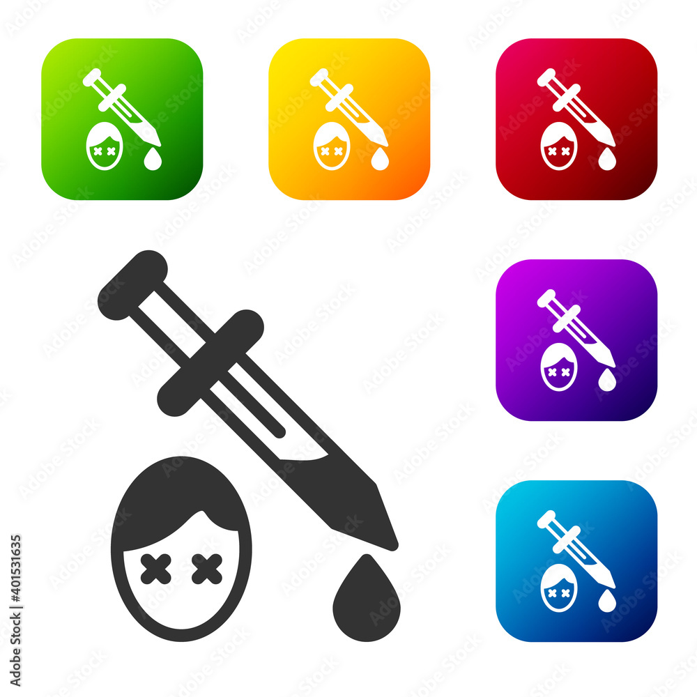 Black Sword with blood icon isolated on white background. Medieval ...