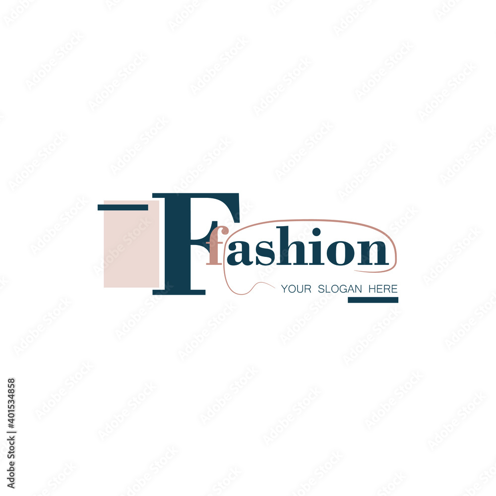 Beautiful inscription on the theme of fashion. Vector logo, symbol of ...