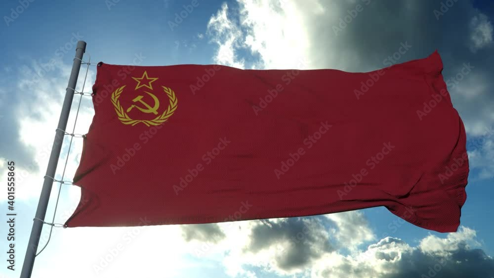 Flag Of The USSR. Soviet Socialist Indestructible Union of Free ...