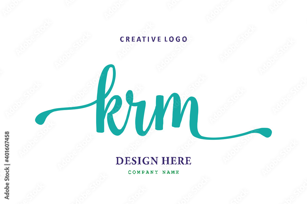 KRM lettering logo is simple, easy to understand and authoritative ...