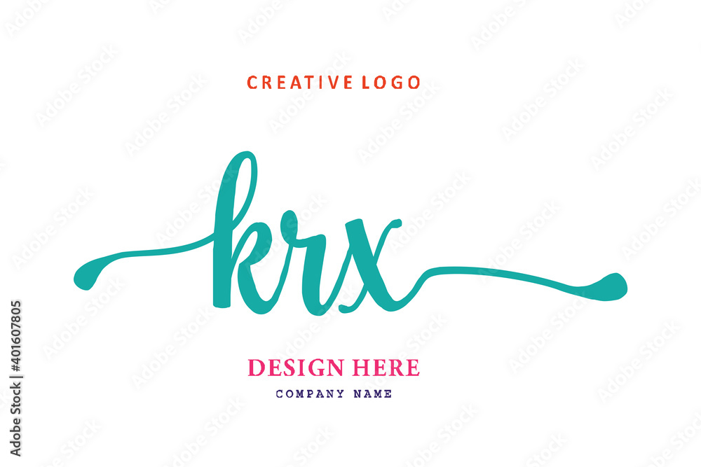 KRX lettering logo is simple, easy to understand and authoritative ...