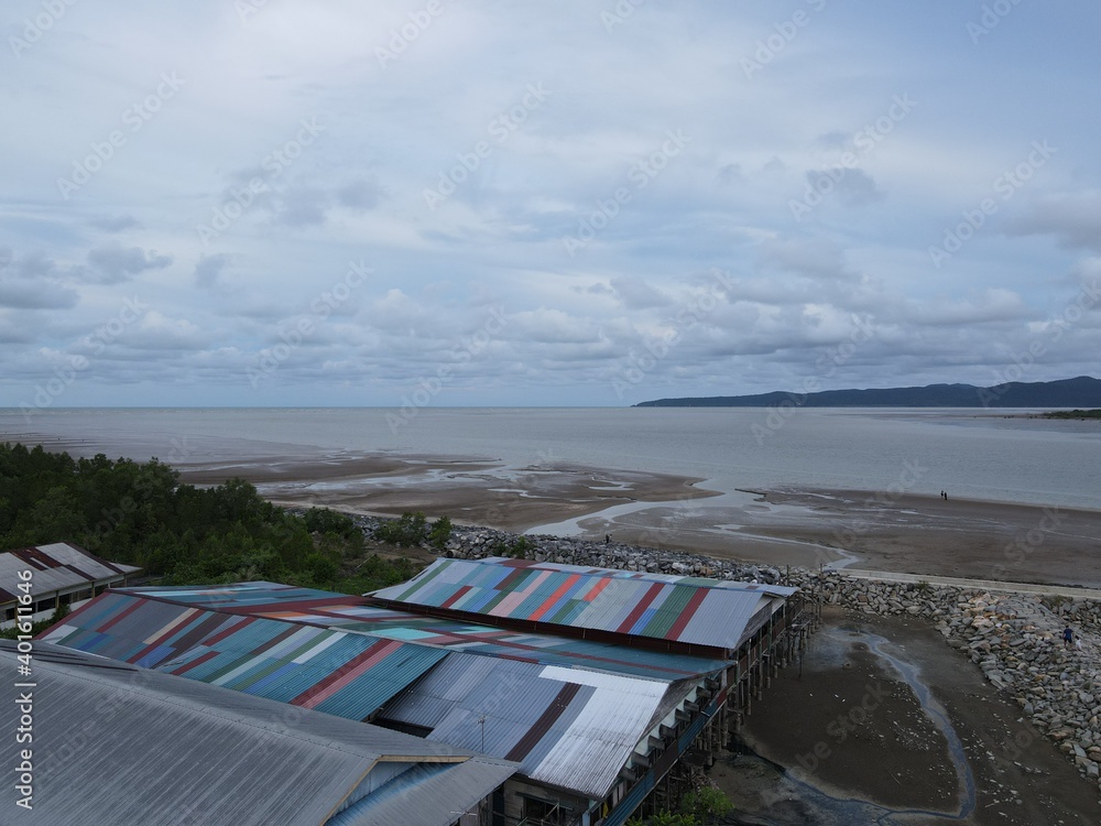 Buntal, Sarawak Malaysia - December 25, 2020: The Beautiful Fishing ...