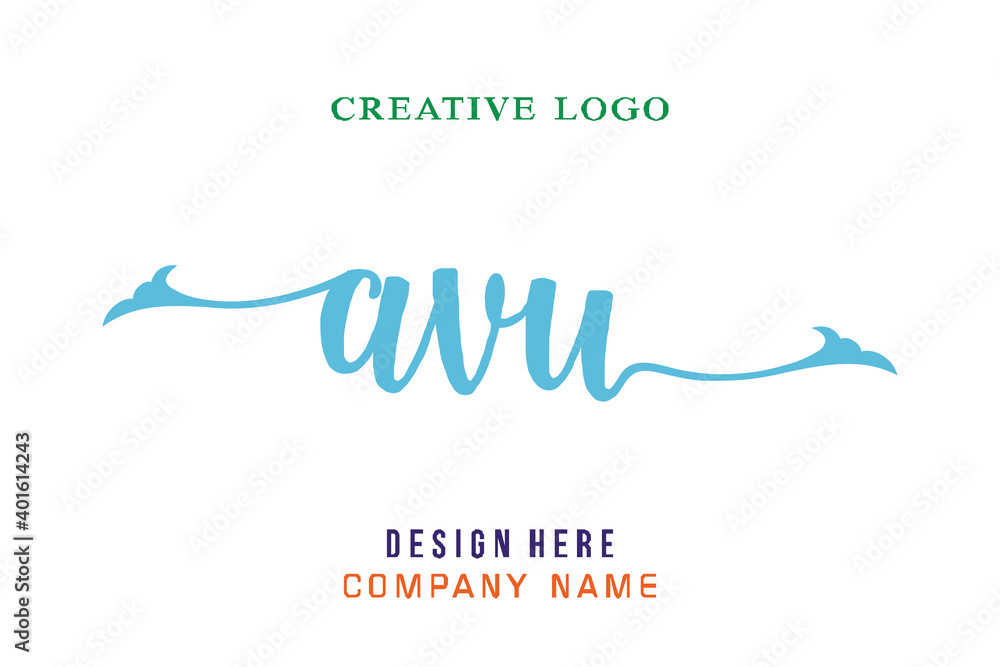 AVU lettering logo is simple, easy to understand and authoritative ...