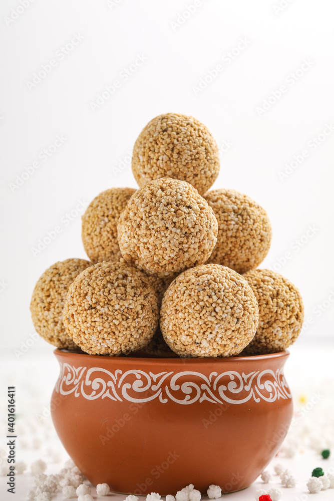 Indian sweet for traditional festival makar sankranti :Rajgira laddu ...