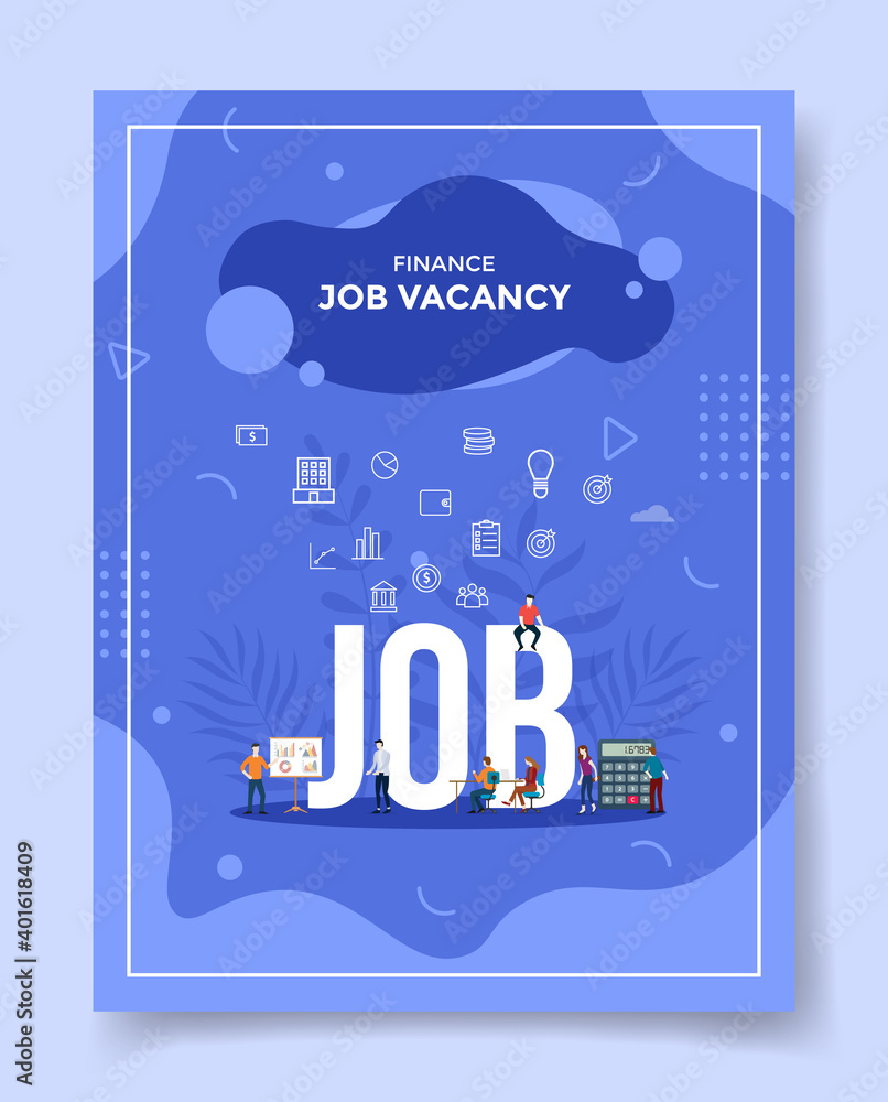 finance job vacancy people around word job chart board calculator for ...