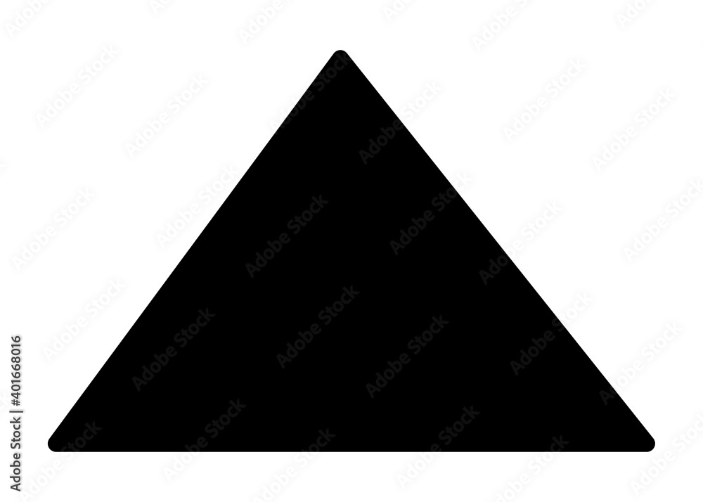 Triangle icon, vector illustration. Flat design style. vector triangle ...