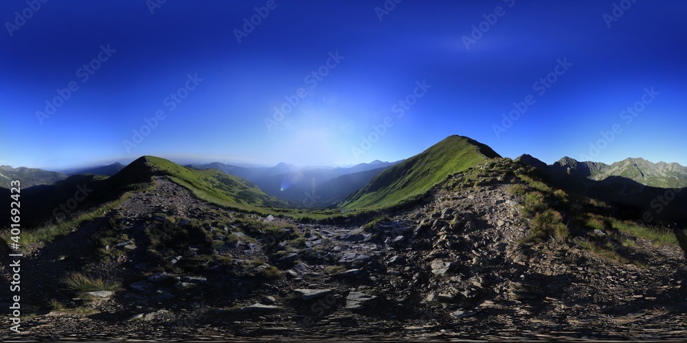 Mountains in the summer HDRI Panorama Stock Photo | Adobe Stock