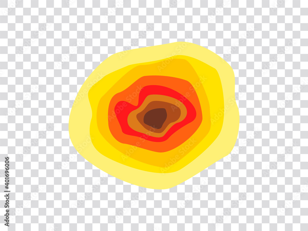 Vector graphic of infrared rays with hot spots spectrum on transparent ...
