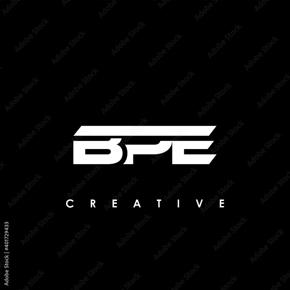 BPE Letter Initial Logo Design Template Vector Illustration Stock ...