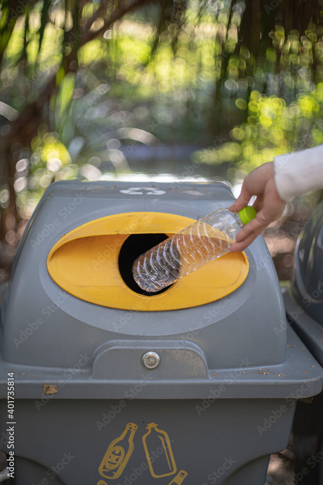 plastic bottle, plastic bottle garbage for recycling concept reuse and ...