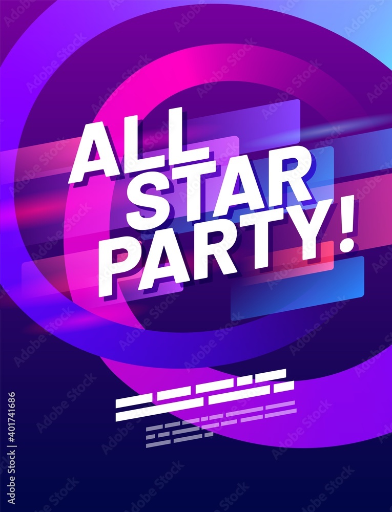 Layout design with abstract dynamic loop and shapes. Vector ...