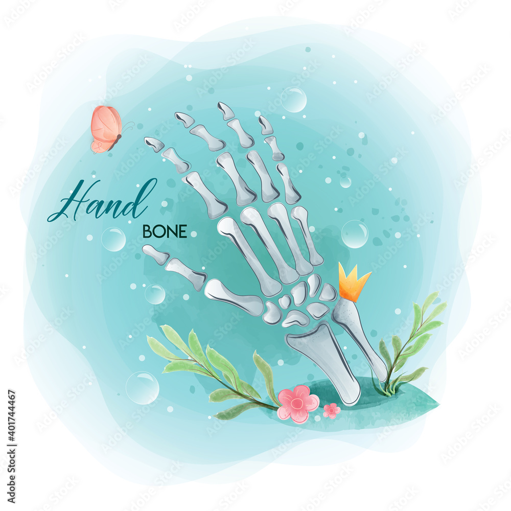 Medical orthopedic watercolor background. Treatment for orthopedics ...