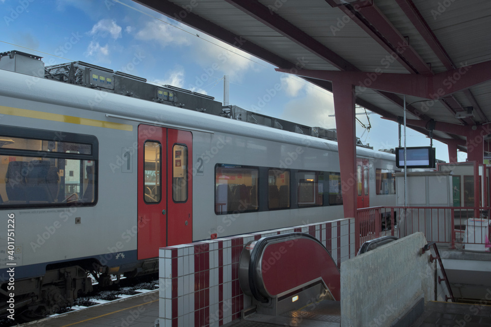 Classification of two types of wagons in Belgian trains Stock Photo ...