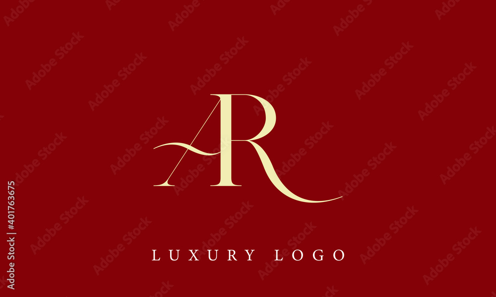 AR letter logo alphabet monogram icon symbol Stock Vector | Adobe Stock