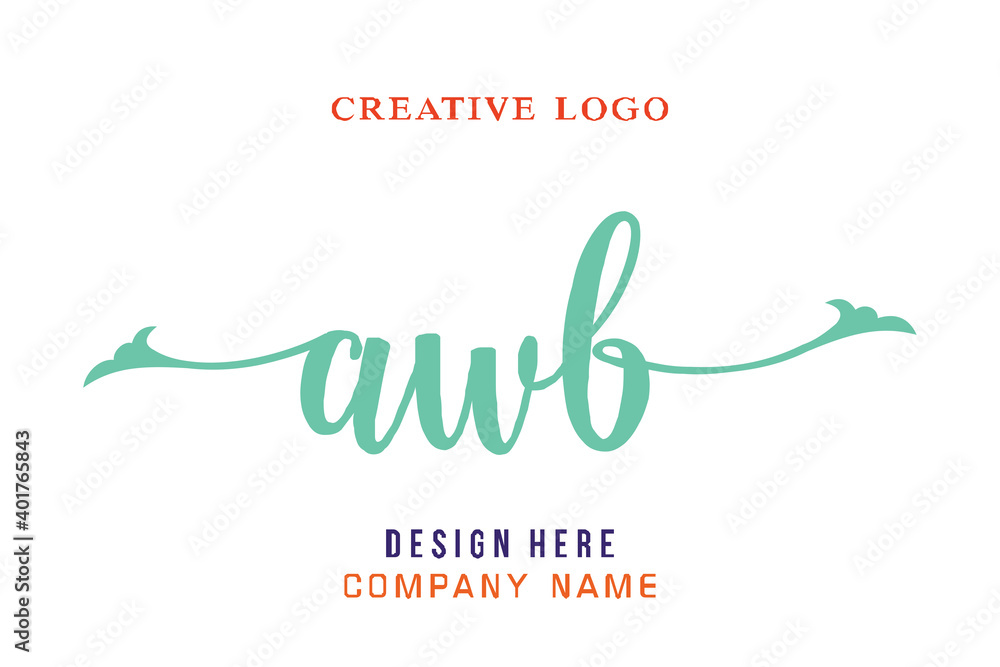 Awb lettering logo is simple, easy to understand and authoritative ...