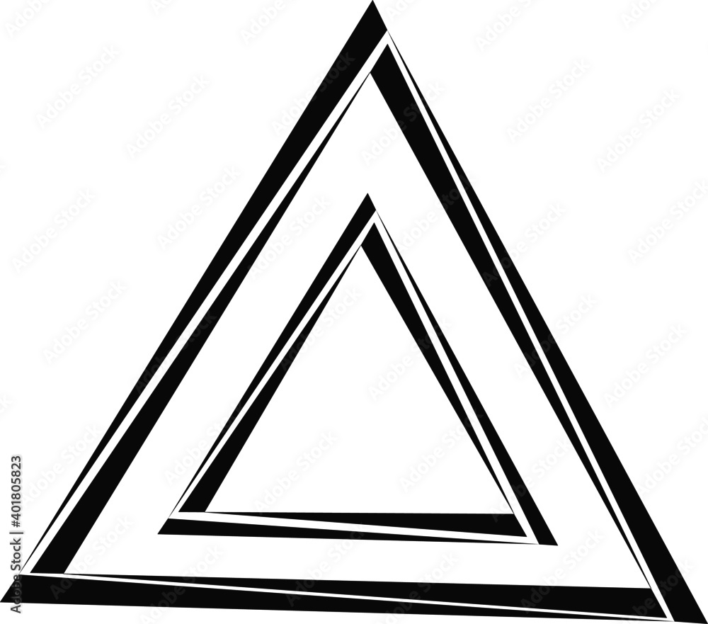 Triangle Icon. Shape Illustration as an Elegant Vector Icon and Perfect ...