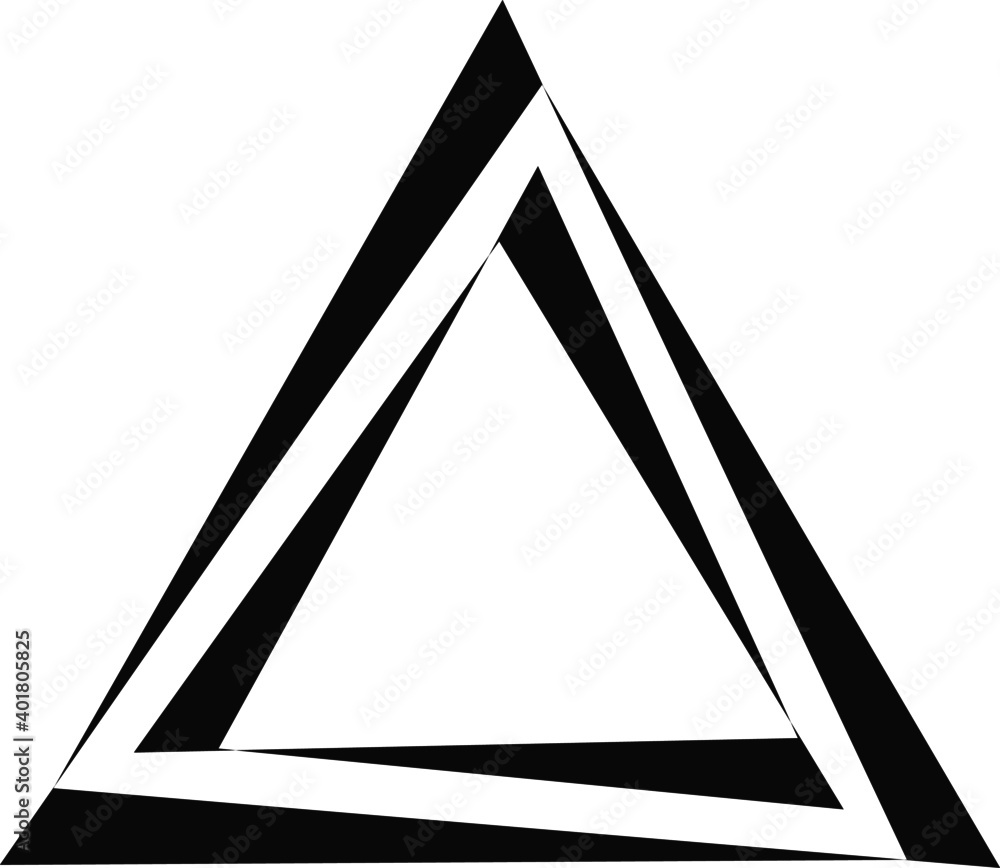 Triangle Icon. Shape Illustration as an Elegant Vector Icon and Perfect ...
