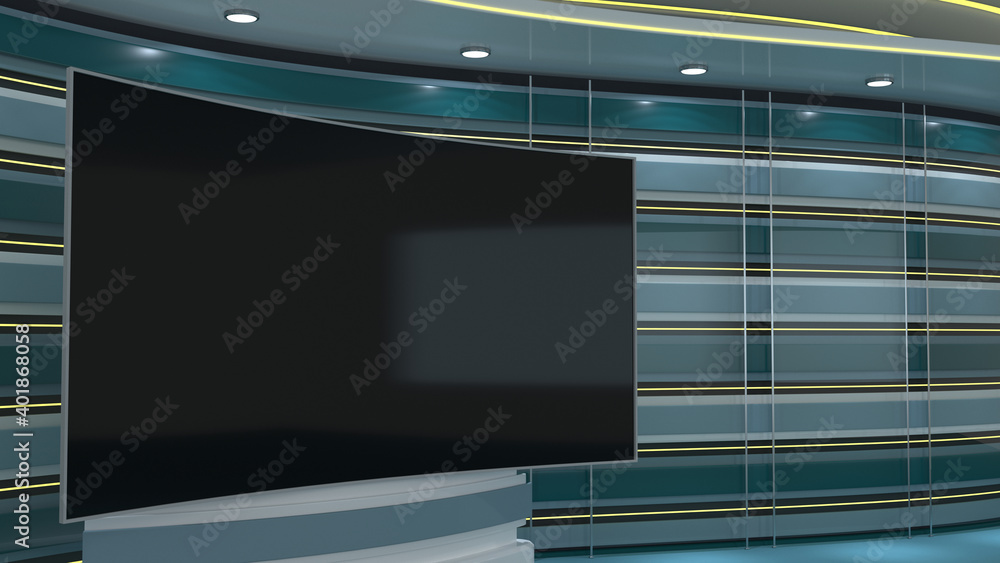 Virtual Studio 3d background with horizontal strips Stock Illustration | Adobe Stock