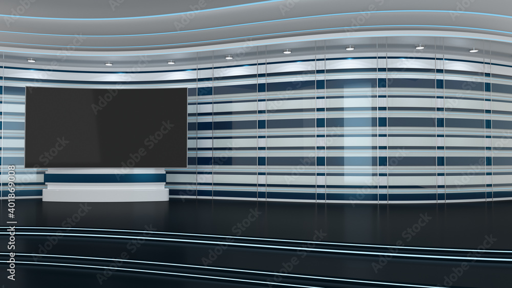Virtual Studio 3d background with horizontal strips Stock Illustration | Adobe Stock