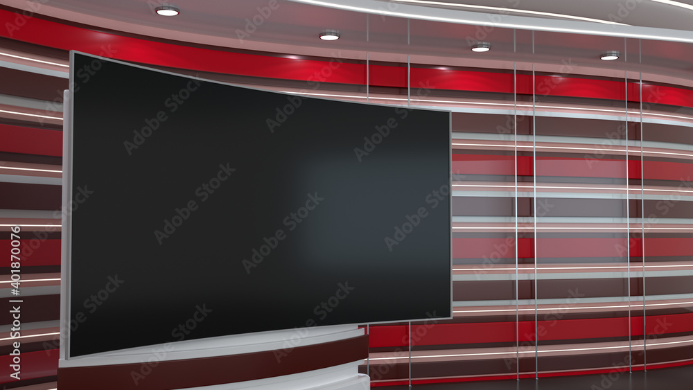 Virtual Studio 3d background with horizontal strips Stock Illustration | Adobe Stock