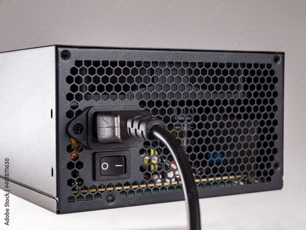Computer Part For System Unit Assembly Power Supply For Computer Close