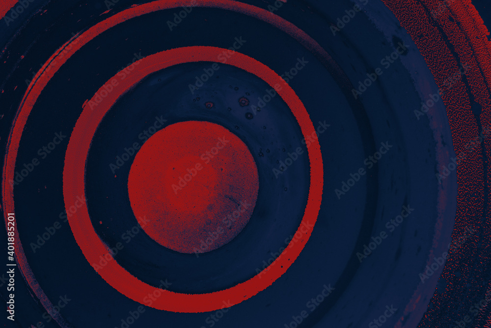 An illustration of red and blue circle distortion wallpaper background ...