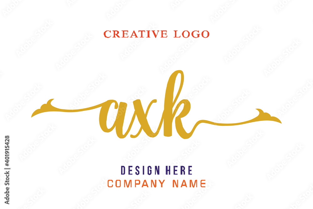 AXK lettering logo is simple, easy to understand and authoritative ...