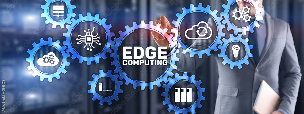 EDGE Computing technology internet concept. Mixed Media. Stock Photo ...