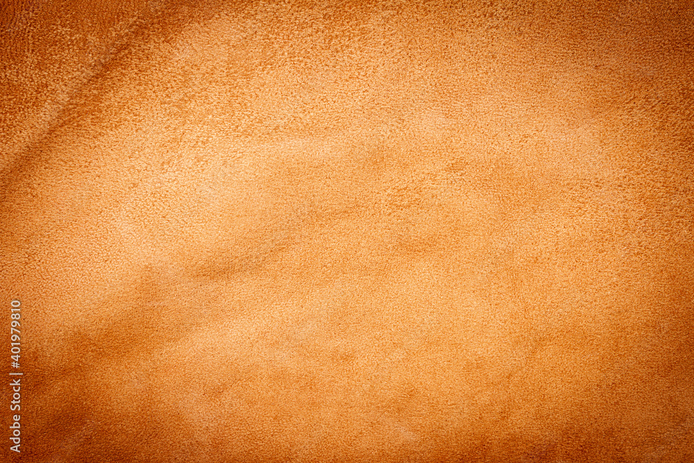 Genuine brown leather texture background. Back side. Stock Photo ...