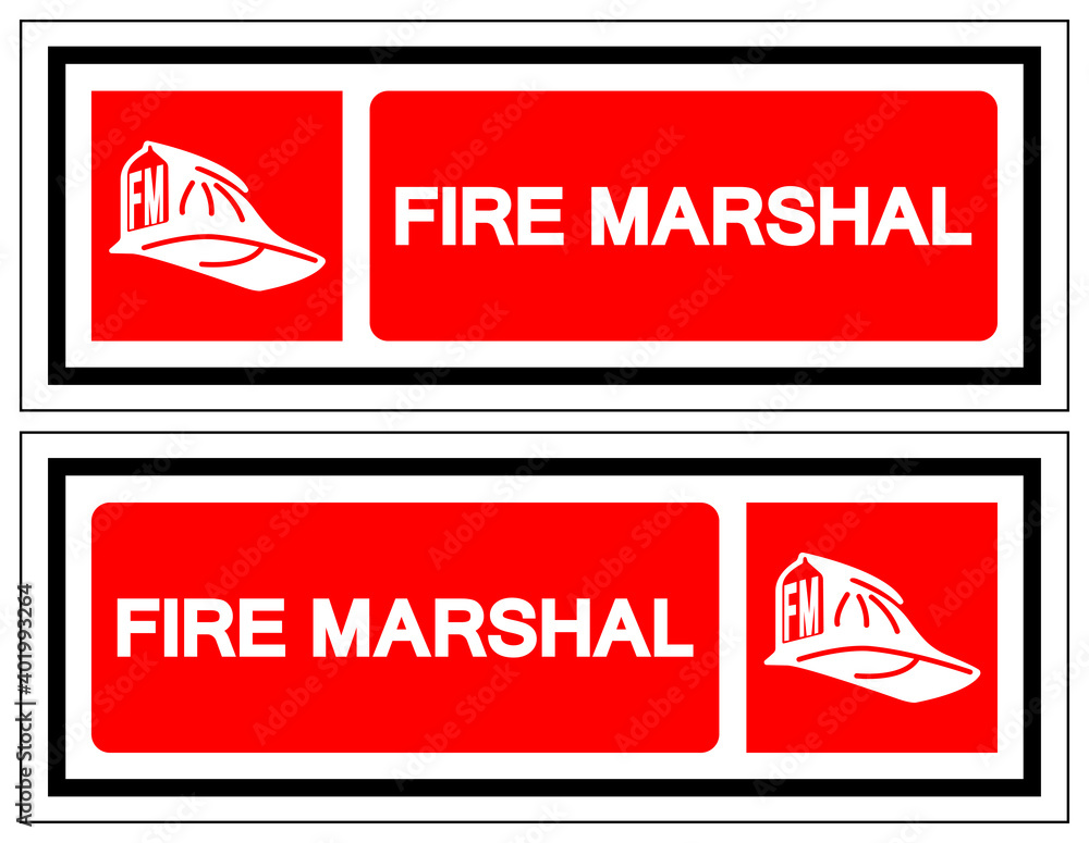Photo & Art Print Fire Marshal Symbol Sign ,Vector Illustration ...