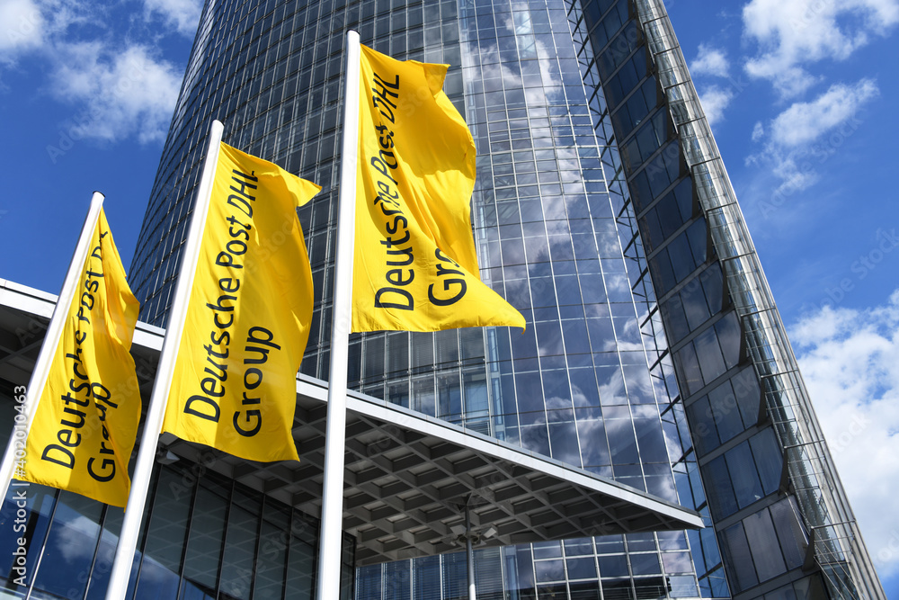 Bonn, North Rhine-Westphalia, Germany - May 14, 2019: Post Tower ...