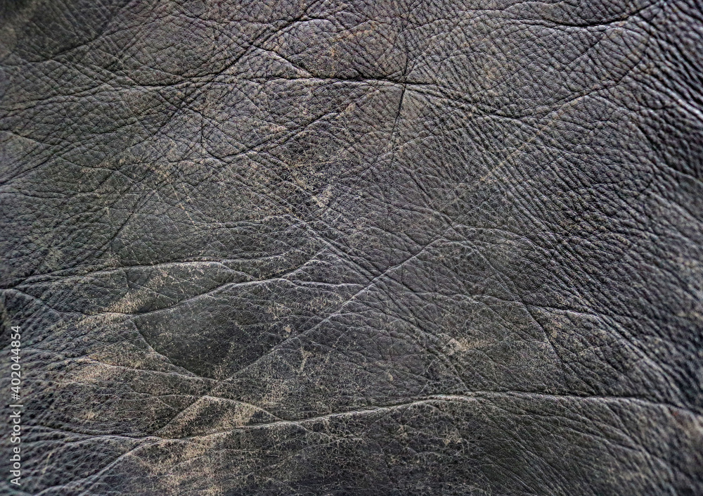 black leather texture worn with wrinkles - flat surface background ...