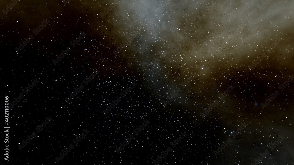 Stars in sky, starry night starlight shine of milky way, space cosmic ...