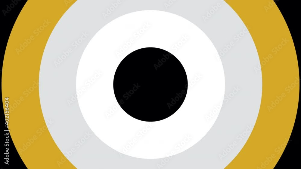 Zooming circles in trendy natural color palette variation. Simple ...