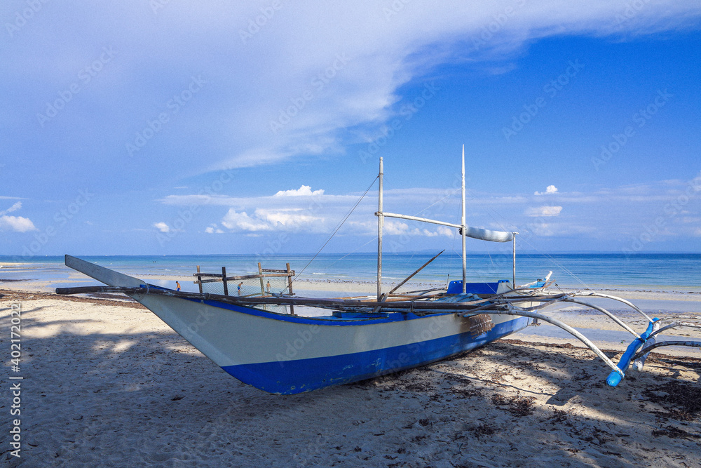 bangka, traditional boat of the philippines Stock Photo | Adobe Stock