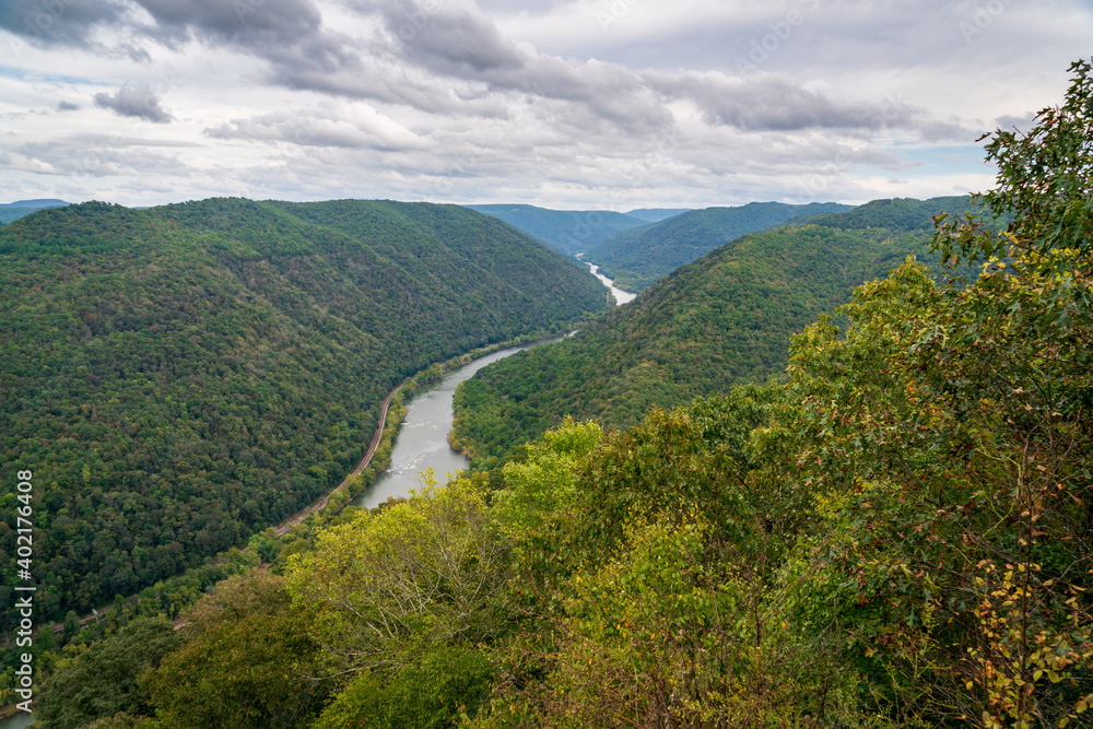 The New River at New River Gorge National Park and Preserve Stock Photo ...