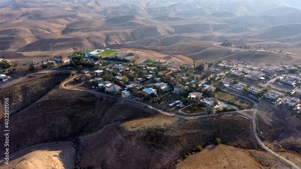Jewish settlement vered yericho Close to Jericho, Aerial view Drone ...
