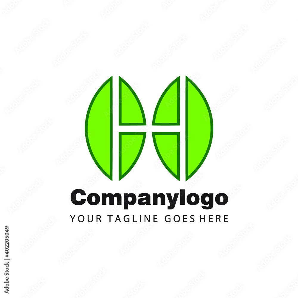 h letter simple for logo company. a modern vector design Stock Vector ...