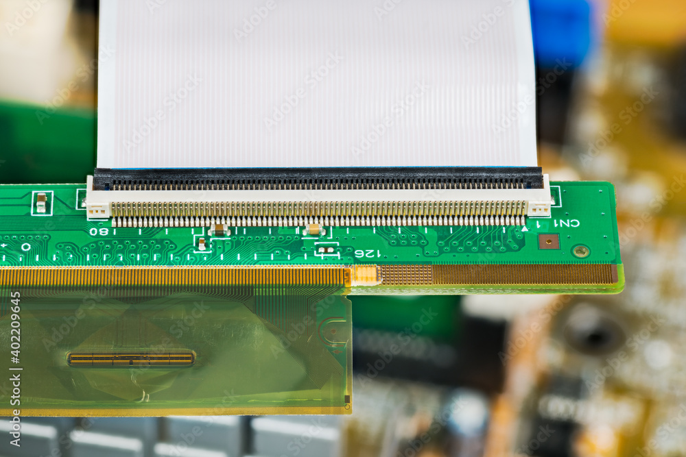 Plastic flexible circuit board for LCD panels and white ribbon cable ...