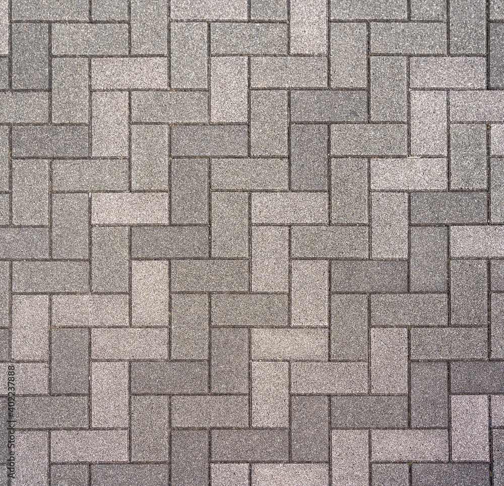 Texture: Pavement in Japan. Interlocking concrete pavers. Stock Photo ...