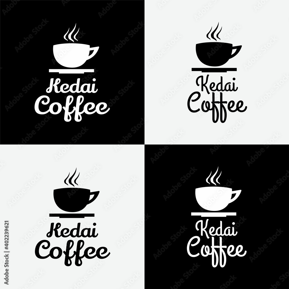 Typography vector graphic of coffee typography, coffee template ...