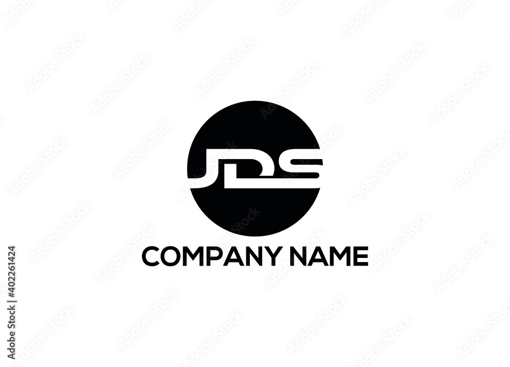 JDS Letter Logo Design with Creative Modern initial icon template Stock ...