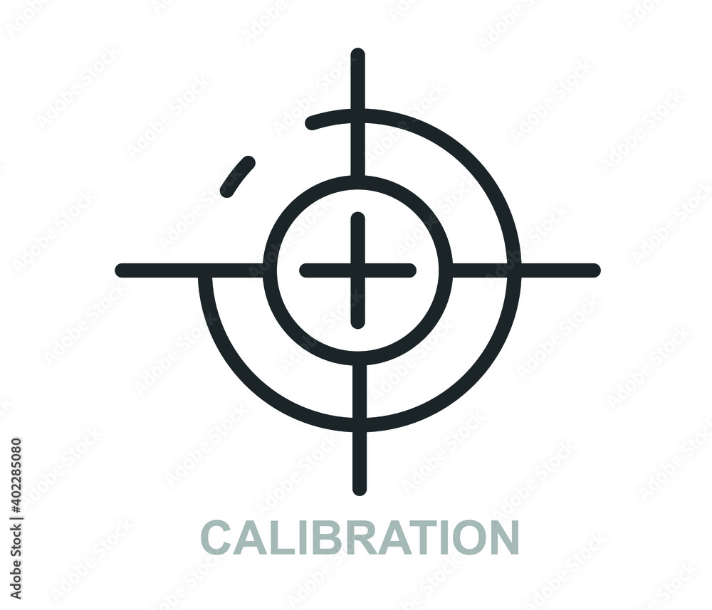 Linear Calibration Icon From Measurement Outline Collection Thin Line