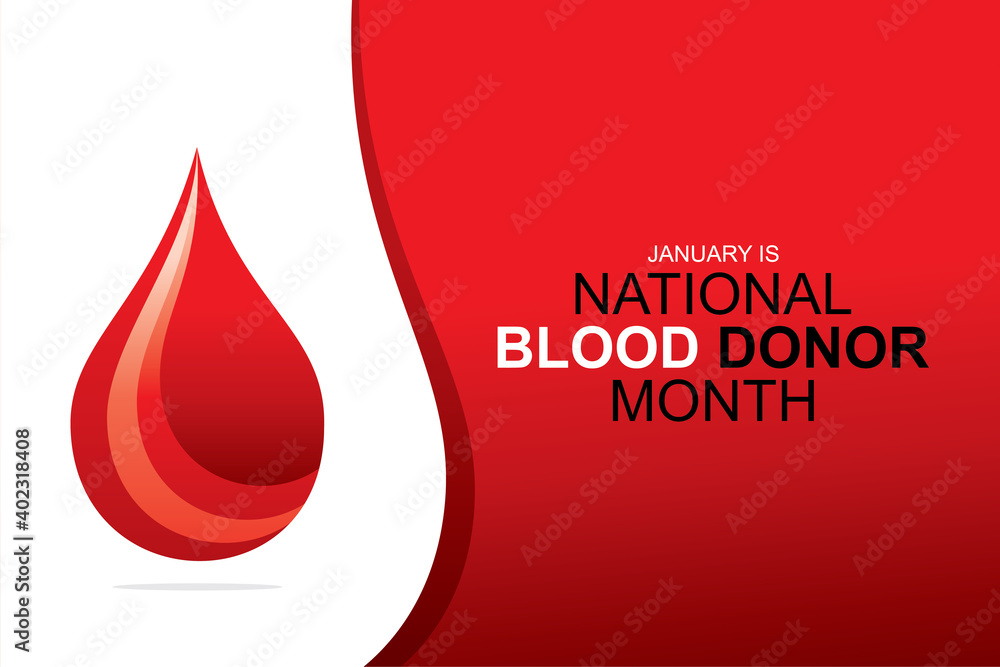 National blood donor month concept poster design Stock Vector | Adobe Stock