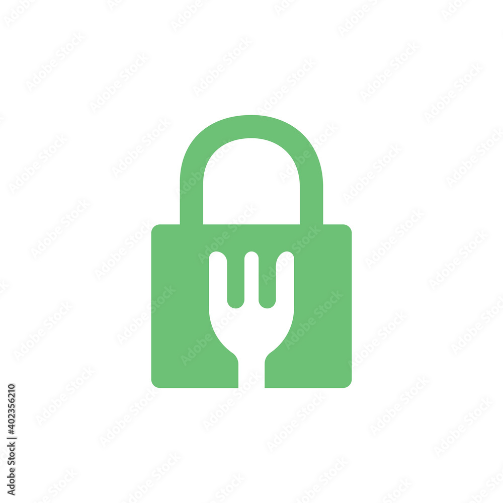 Food security vector logo design template. Food safety icon design ...